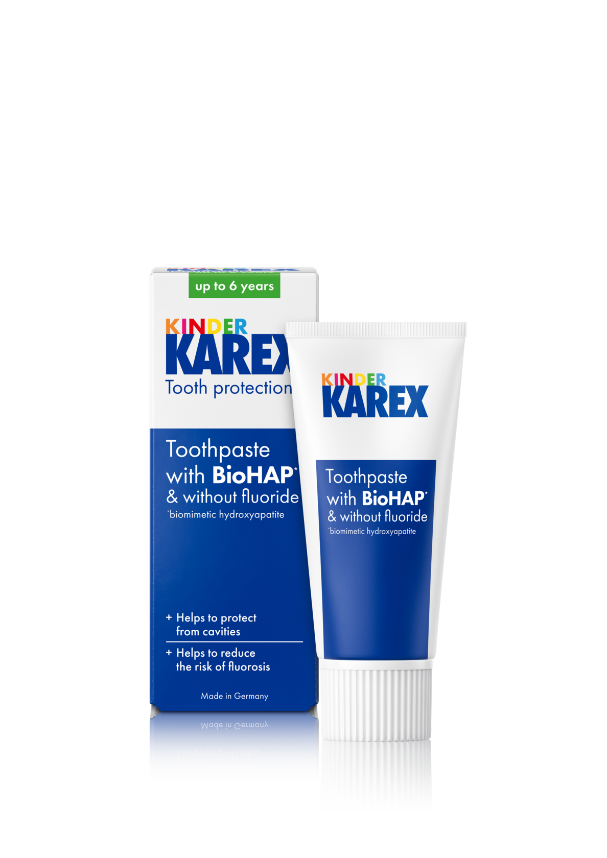 KINDER KAREX - Dětská zubní pasta bez fluoridu | S BioHAP